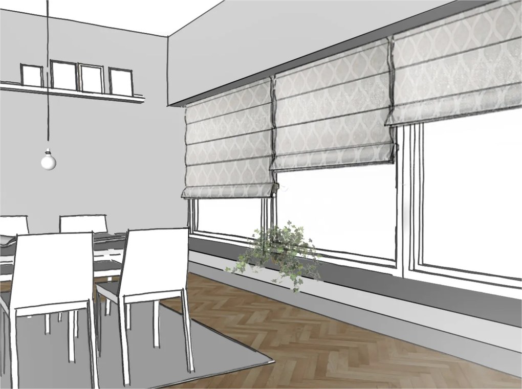 ZEBRA Shop ROLETA ŘÍMSKÁ VZOR / EF 03 Výška: 100, Šířka: 80, Strana ovládání: vpravo