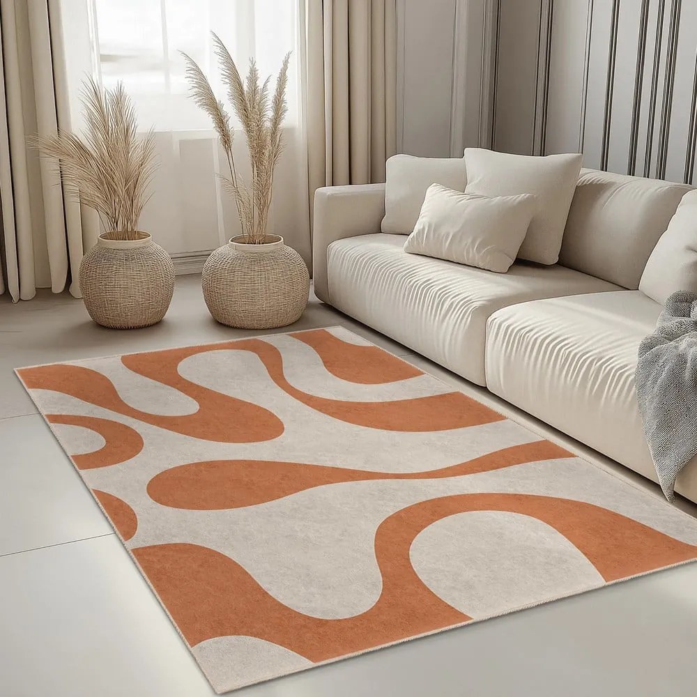 Oranžový pratelný běhoun 80x200 cm Caramel Latte – Mila Home
