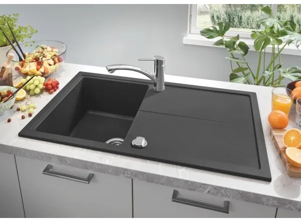 GROHE 31640AP0 - Kompozitní dřez K400 860 × 500 mm granit/černá