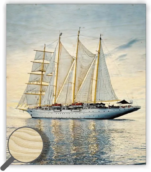 Helma 365, Moderní dřevěný obraz moře Sailing