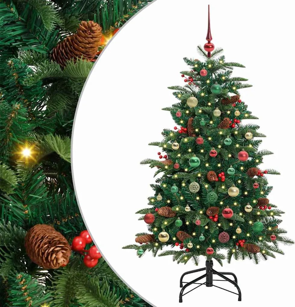 Umělý vánoční stromeček Zelená 150 cm PVC, kov a plast 3395549