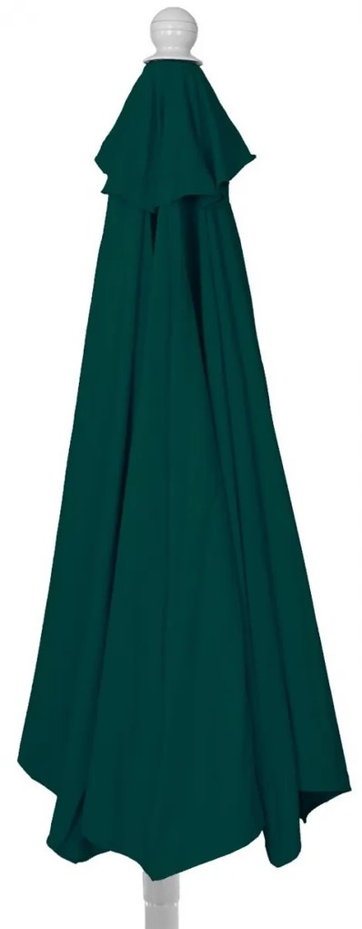 Slunečník půlkruh Parla - polyester/hliník - 270cm zelený se stojanem