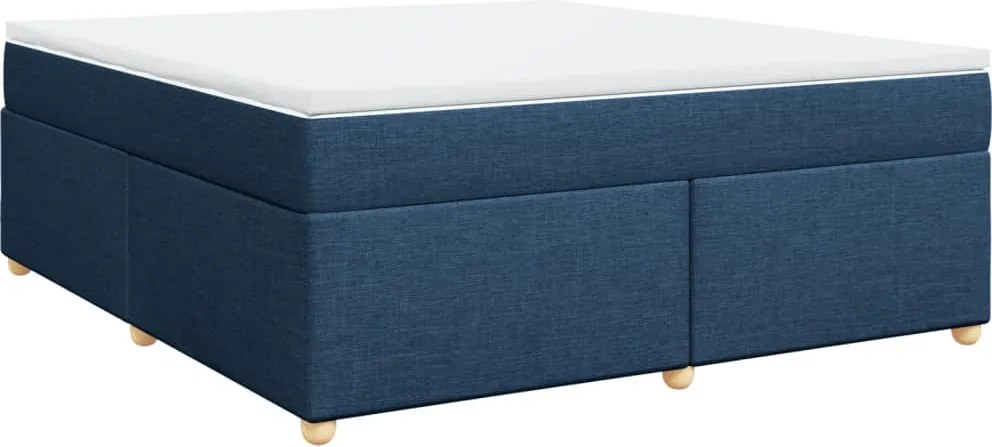 Box spring postel s matrací modrá 180x200 cm textil 3285400