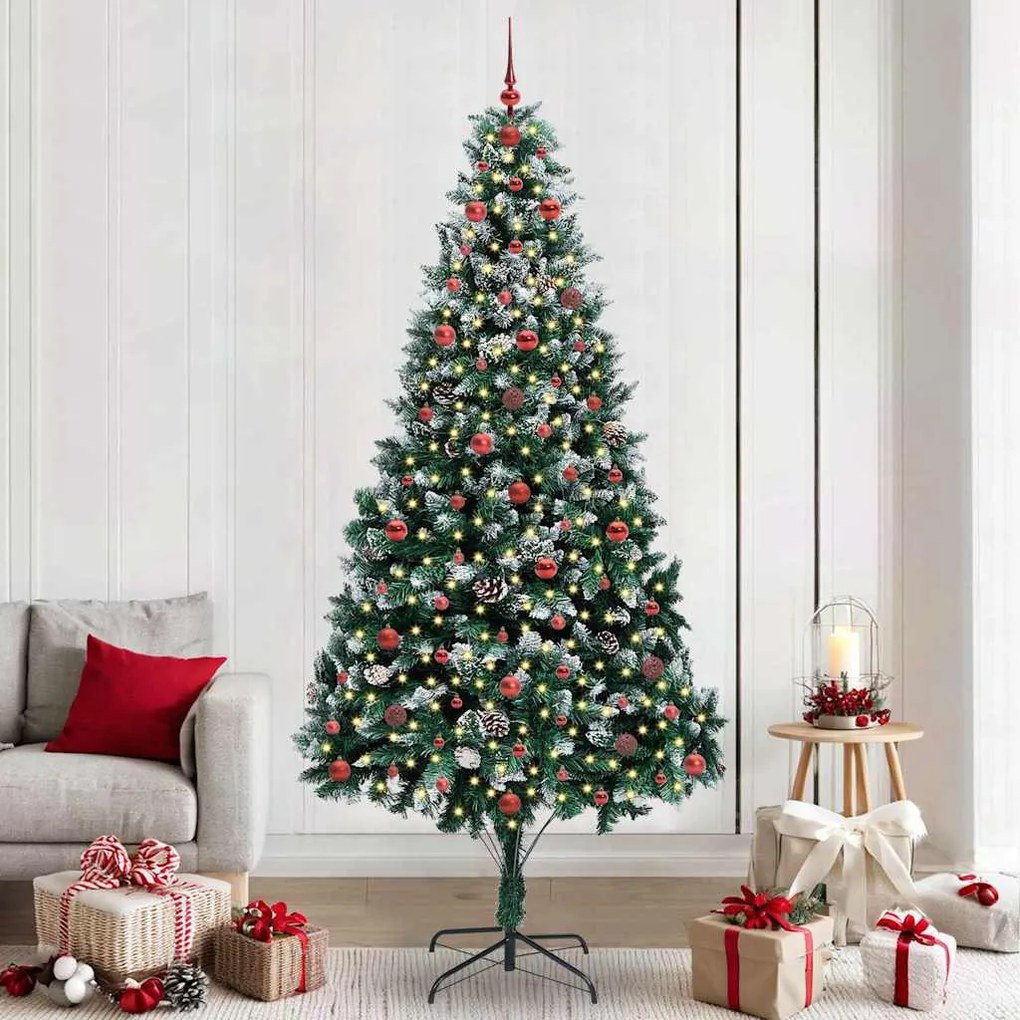 Umělý vánoční stromeček Zelená 240 cm PVC, ocel a plast 3396282