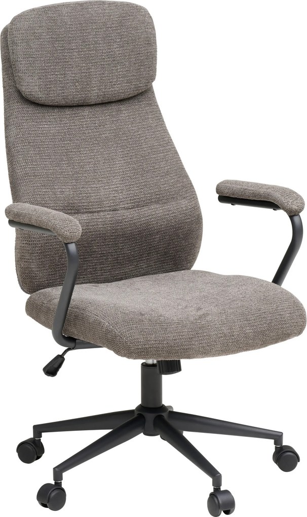 XXXLutz OTOČNÁ ŽIDLE, tkaná látka, černá, šedohnědá MID.YOU - Online Only kancelářské židle - 002381043202