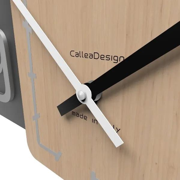 Designové hodiny 10-001 CalleaDesign 44cm (více barev) Barva černá klasik-5 - RAL9017