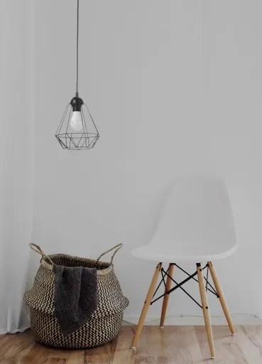 Lampa závěsná Diamant Loft Slim E27 černá