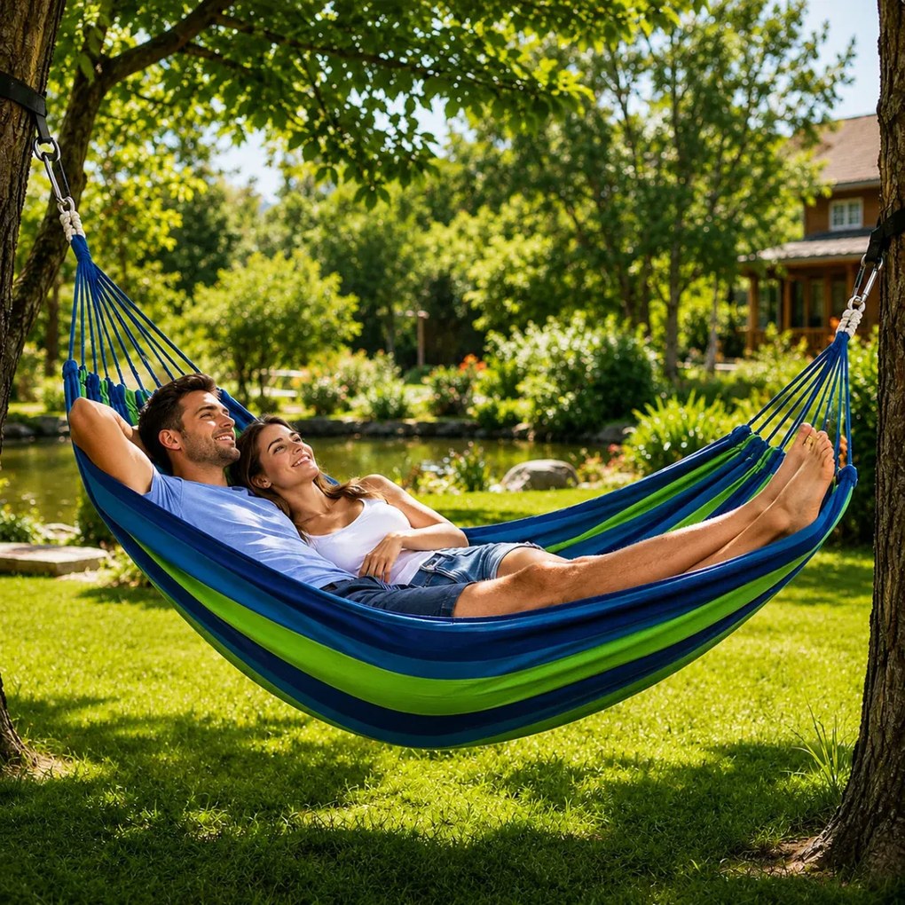 Zaparkorun Zahradní houpací síť Relax pro 2 osoby