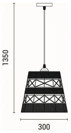 Lustr na lanku HELIOS 1xE27/15W/230V béžová