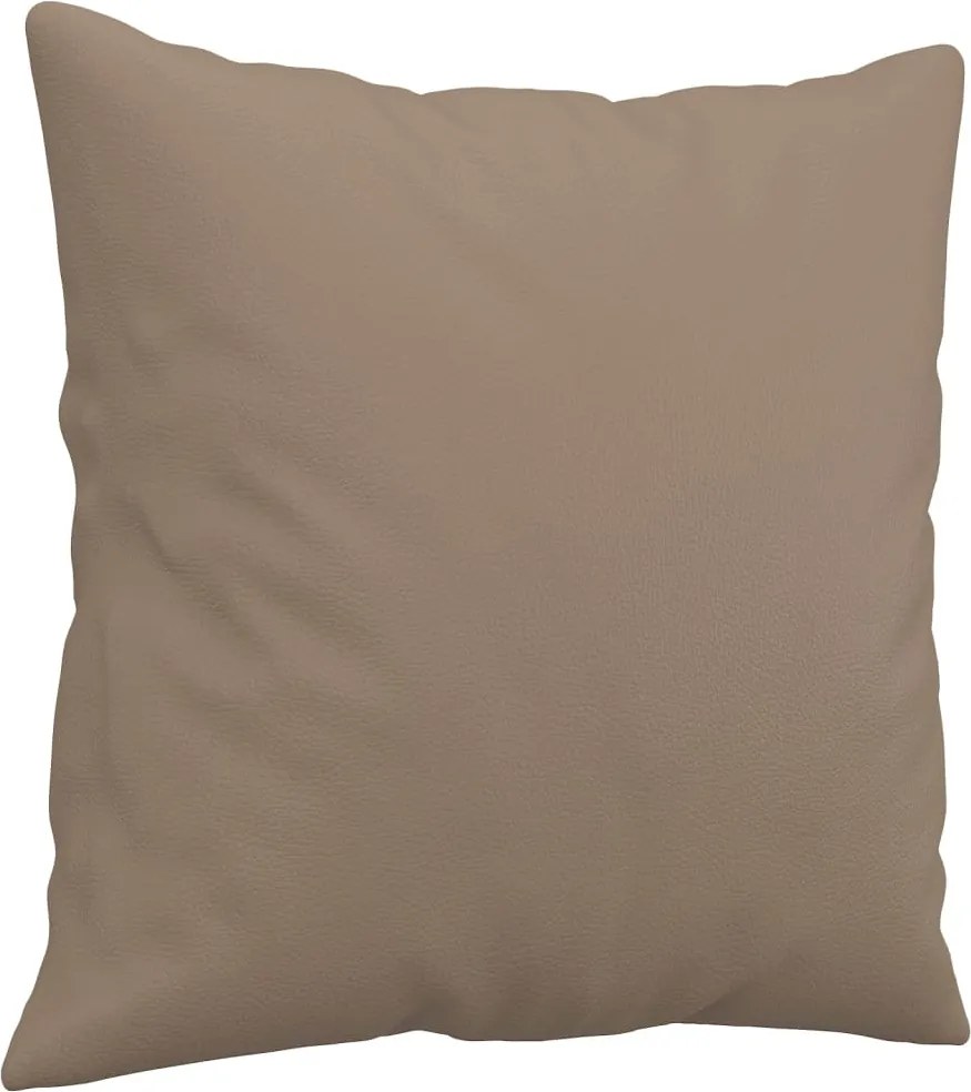 3dílná sedací souprava s polštáři cappuccino umělá kůže 3201352
