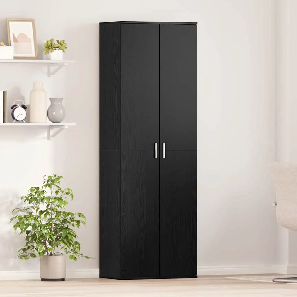 Highboard 60 x 35 x 180 cm Kompozitní dřevo Černý dub 3365569