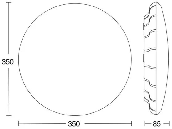 Steinel 068059 - LED Stropní svítidlo se senzorem RS PRO S30 SC 25,8W/230V 3000K