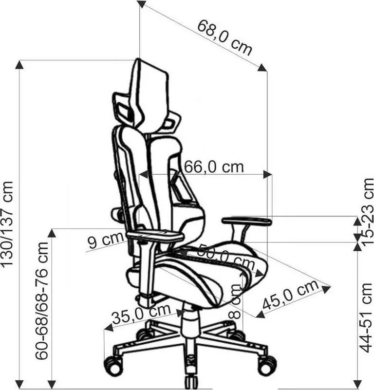 Kancelářská židle Legend, černá / červená