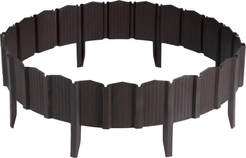Sada 5 ks zahradních palisád Linea 390 cm hnědá