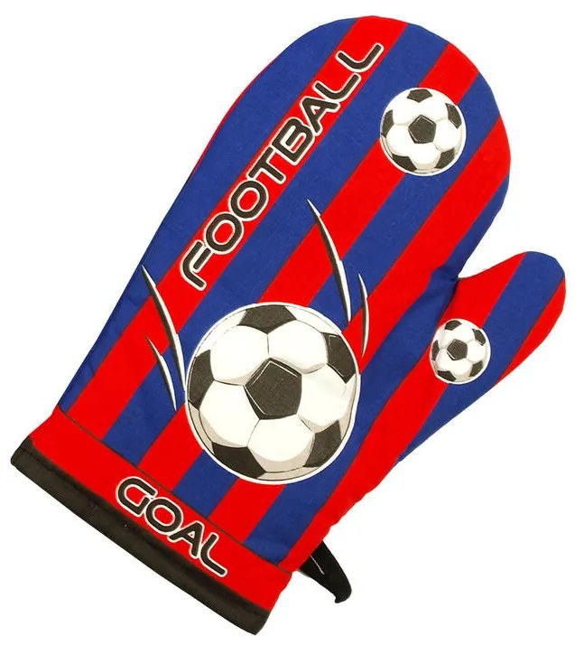 Kuchyňská chňapka FOTBAL červená