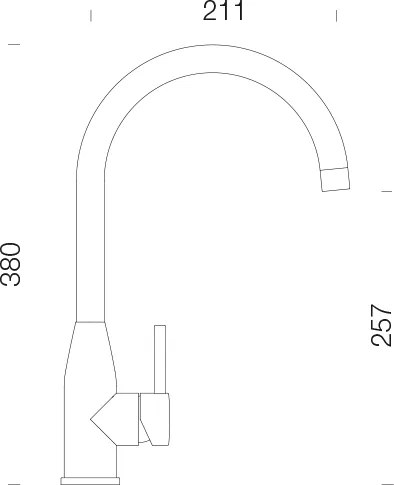 Schock Baterie dřezu KAVUS Inox (pevná)