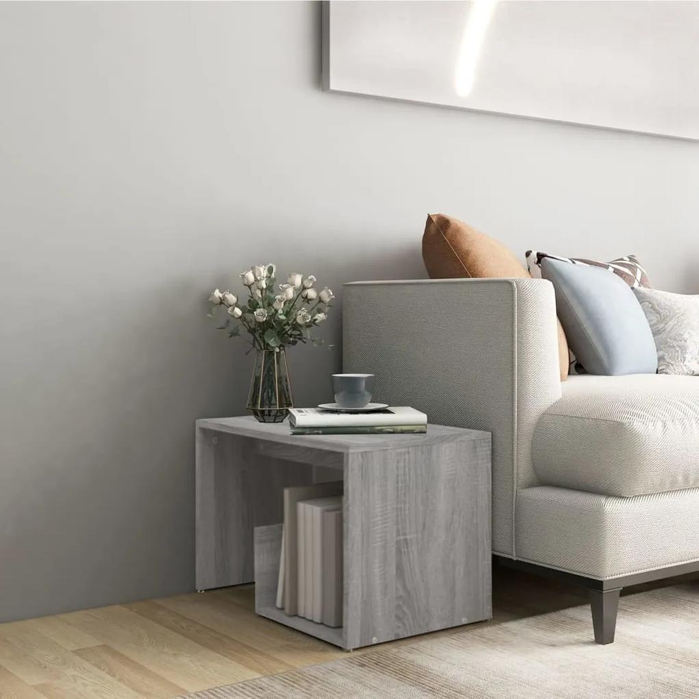 vidaXL Odkládací stolek 59 x 36 x 38 cm kompozitní dřevo [806697] Barva: šedá sonoma