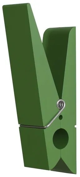 Zelený věšák ve tvaru kolíčku Swab