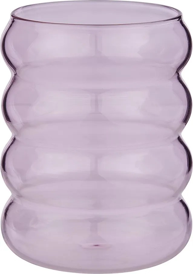 Butlers HOOP Sklenice 350 ml - růžová