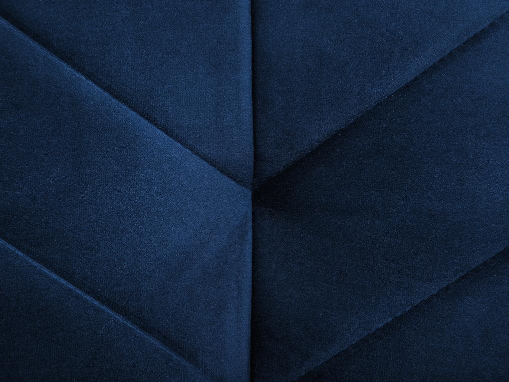 Čalouněná třímístná pohovka tmavě modrá SENJA Beliani