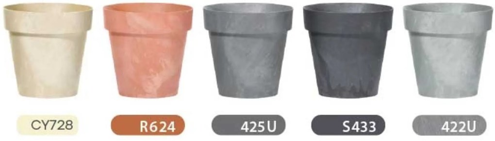 Prosperplast CUBE BETON EFFECT Květináč 11cm, 0,6l, terakota DCUB110E