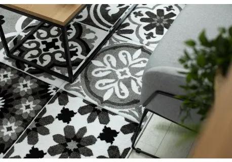koberec ALTER Porto květiny šedá velikost 120x170 cm | krásné koberce cz