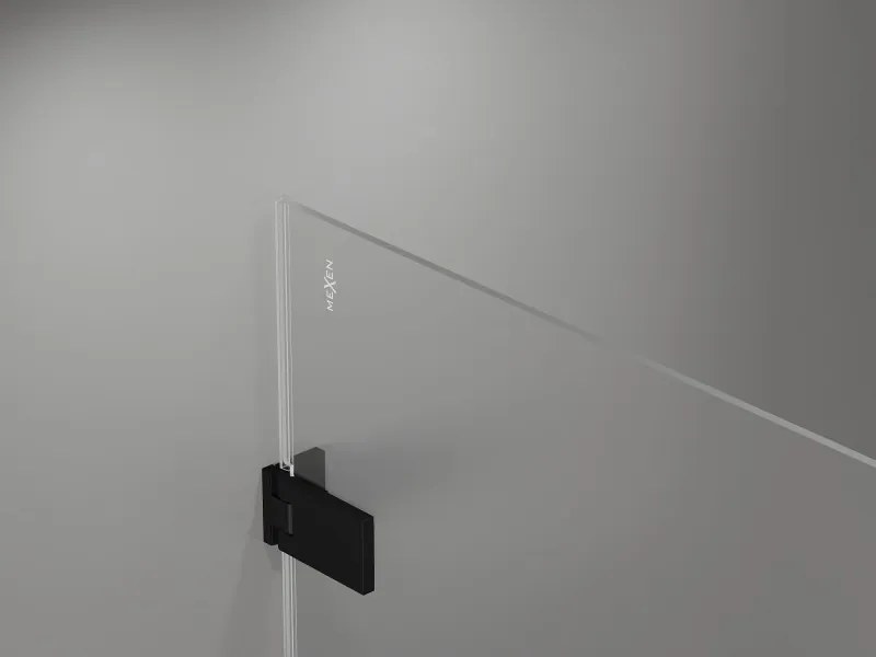 Mexen Lunar-F Duo sprchový kout skládací 95 x 75 cm, transparentní, černý - 836-095L-075P-70-00