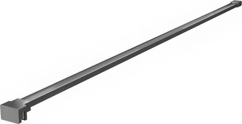 Mexen Walk-In, stabilizační rozpěra do sprchové zástěny pro sklo 6(8) mm, délka max.150cm, grafit broušený, 800-01-66