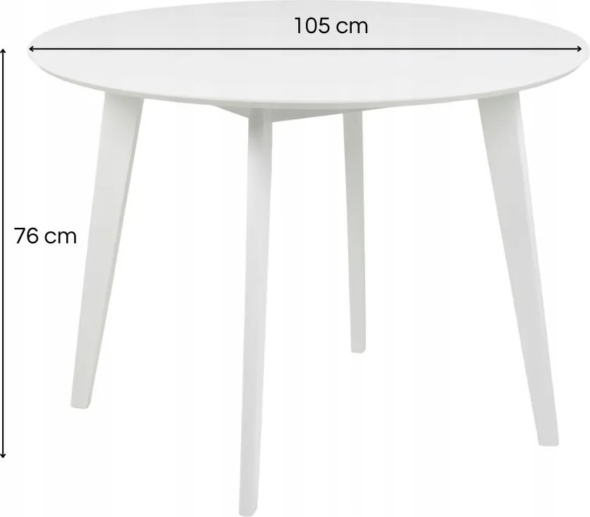 Jídelní set Roxby bílý