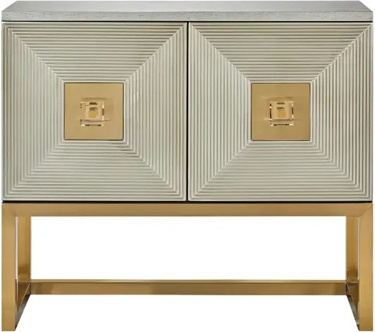 Komoda Stilig ST363 100 cm šampaňská/zlatá
