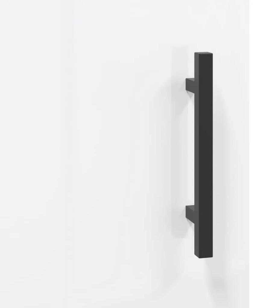Skříň highboard lesklá bílá 69,5 x 34 x 180 cm kompozitní dřevo,  3195757