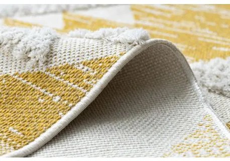 Koberec ECO SISAL BOHO MOROC Diamanty 22312 střapce - dvě úrovně rou