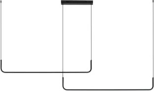 Závěsné LED svítidlo NOVA LUCE STRITA 42W 3200K 9001103 stmívatelné Triac