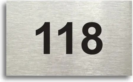 ACCEPT Číslo na dveře - typ 03 (50x30mm) - bílá tabulka - barevný tisk