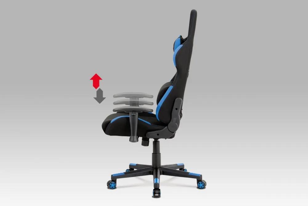 Kancelářská židle KA-F02 látka / plast Autronic Zelená