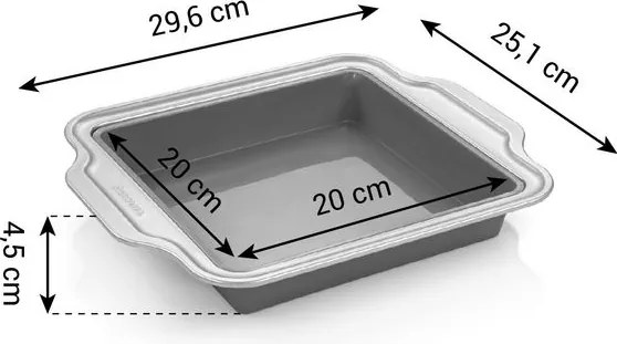 TESCOMA Silikonová forma s kovovým okrajem DELÍCIA 20 x 20 cm