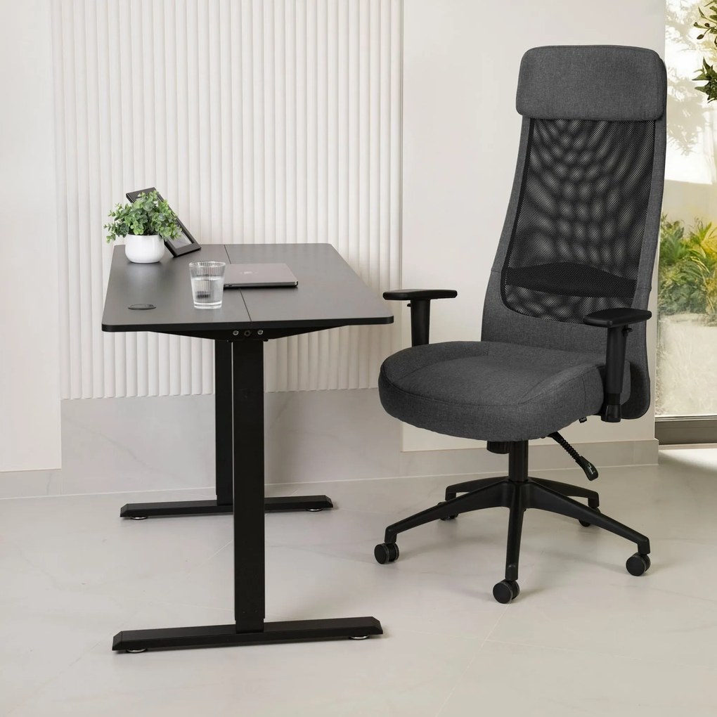 Ergonomické křeslo MOLFETA tmavě šedé