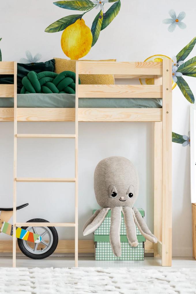 Adeko Vyvýšená dětská postel CLPA Velikost postele: 190x80 cm Barva: dekor přírodní dřevo přírodní