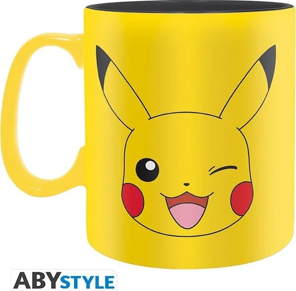 Hrnek Abysse Corp Pokémon - Pikachu Face 460 ml Vícebarevná