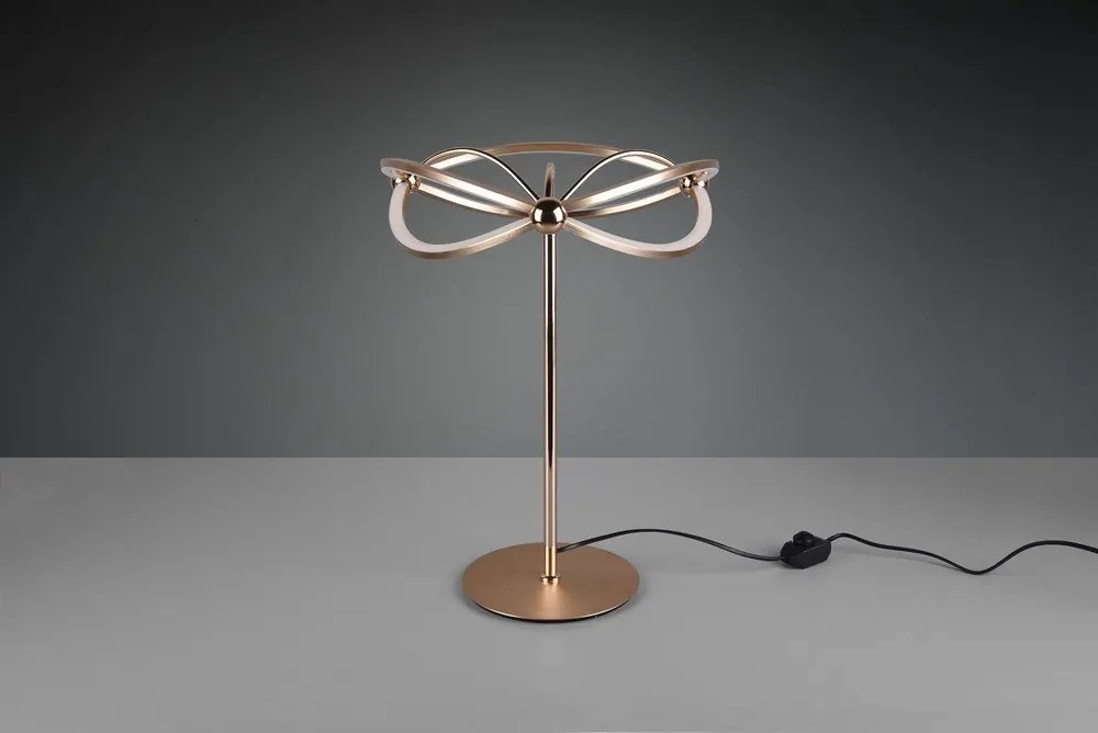 LED stmívatelná stolní lampa v mosazné barvě (výška 50 cm) Charivari – Trio