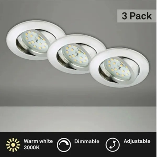 Briloner 8317-039-SADA 3x LED Stmívatelné koupelnové svítidlo LED/5,5W/230V IP23