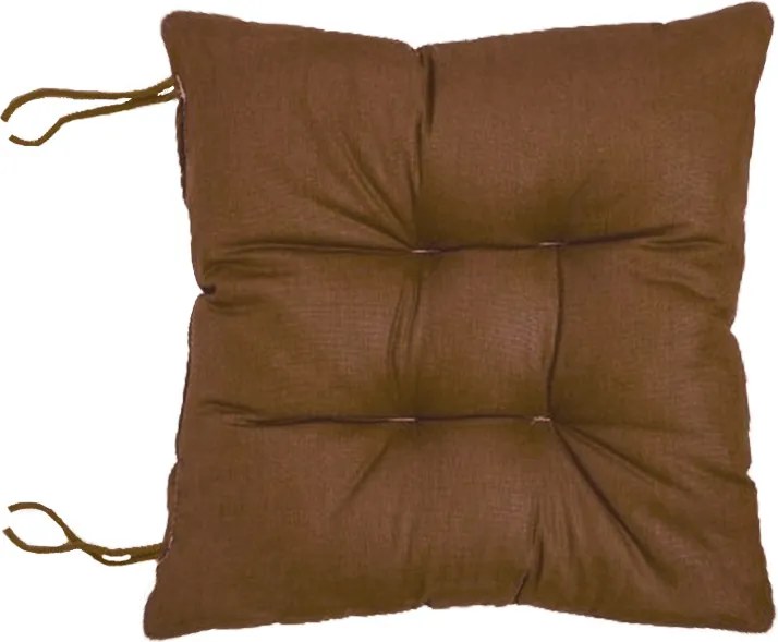 XPOSE® Sedák na židli REST - hnědý 40x40 cm