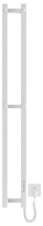 Mario-Radiators Koupelnový radiátor HF SLIM 80W/230V 117x14 cm bílá hranatý 3.164.045797.WM