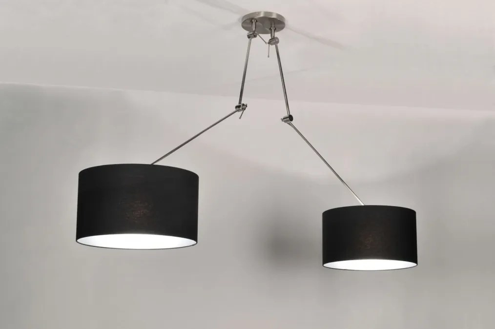 Závěsné designové svítidlo nad stůl Snap Duo Black