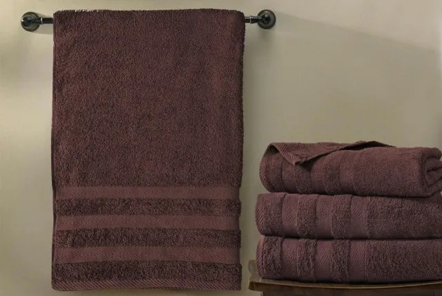 XPOSE ® Froté ručník CHINGY - tmavě hnědá 50x90 cm