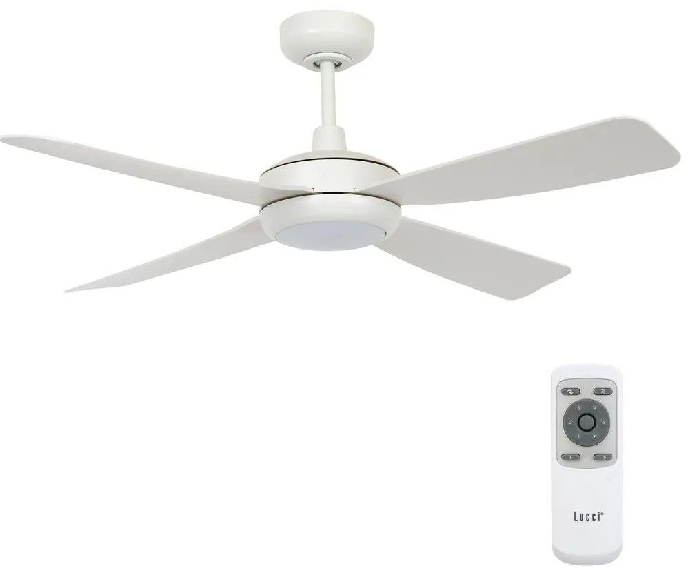 Lucci air Lucci air 213302- LED Stmívatelný ventilátor SLIPSTREAM 1xGX53/12W/230V bílá +DO FAN00253