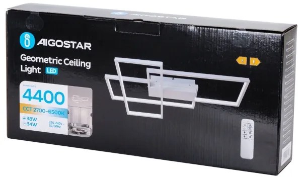 Aigostar - LED Stmívatelné stropní svítidlo LED/38W/230V 2700-6500K + DO