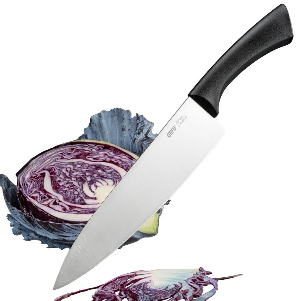 Profesionální nůž šéfkuchaře z nerezové oceli, pohodlný a efektivní