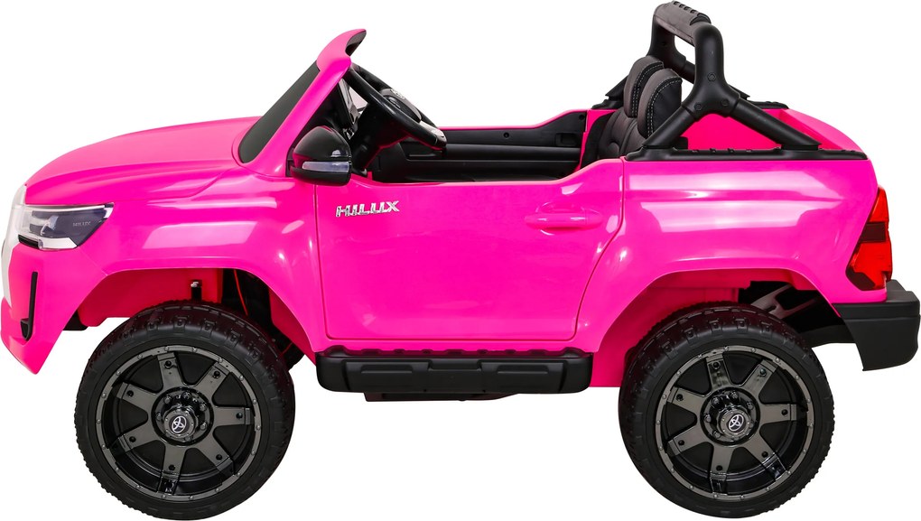 Ramiz Elektrické auto Toyota Hilux pro děti růžové + pohon 4x4 + dálkové ovládání