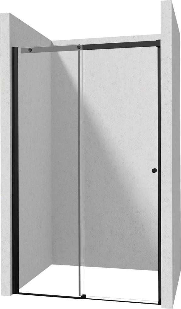 Deante Posuvné sprchové dveře Kerria Plus 130 cm -  černé